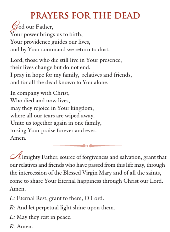 The Significance of Prayers for the Faithful Departed in the Catholic ...